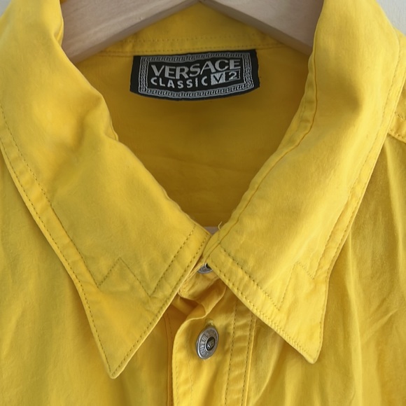 Versace | Shirts | Yellow Versace Shirt | Poshmark